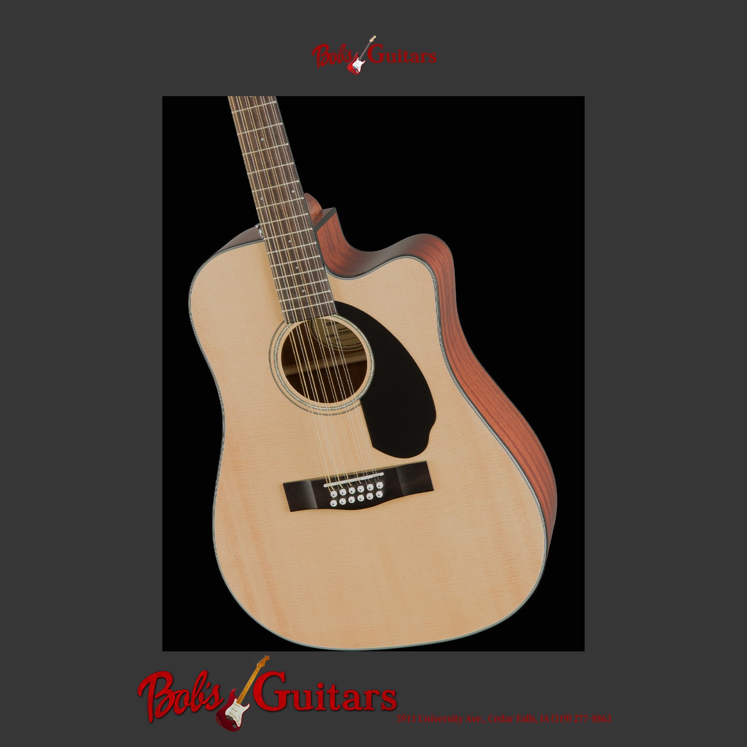 Fender CD-60SCE Dreadnought 12-String, Natural, SN: PS241100992 | Bob's ...