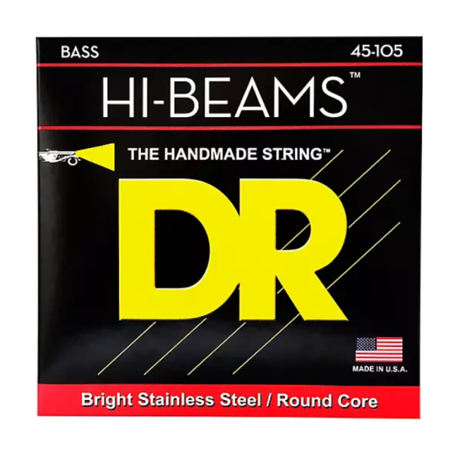 DR Strings Hi-Beams 4-String Bass Strings, 45-105, Medium | Bob's ...