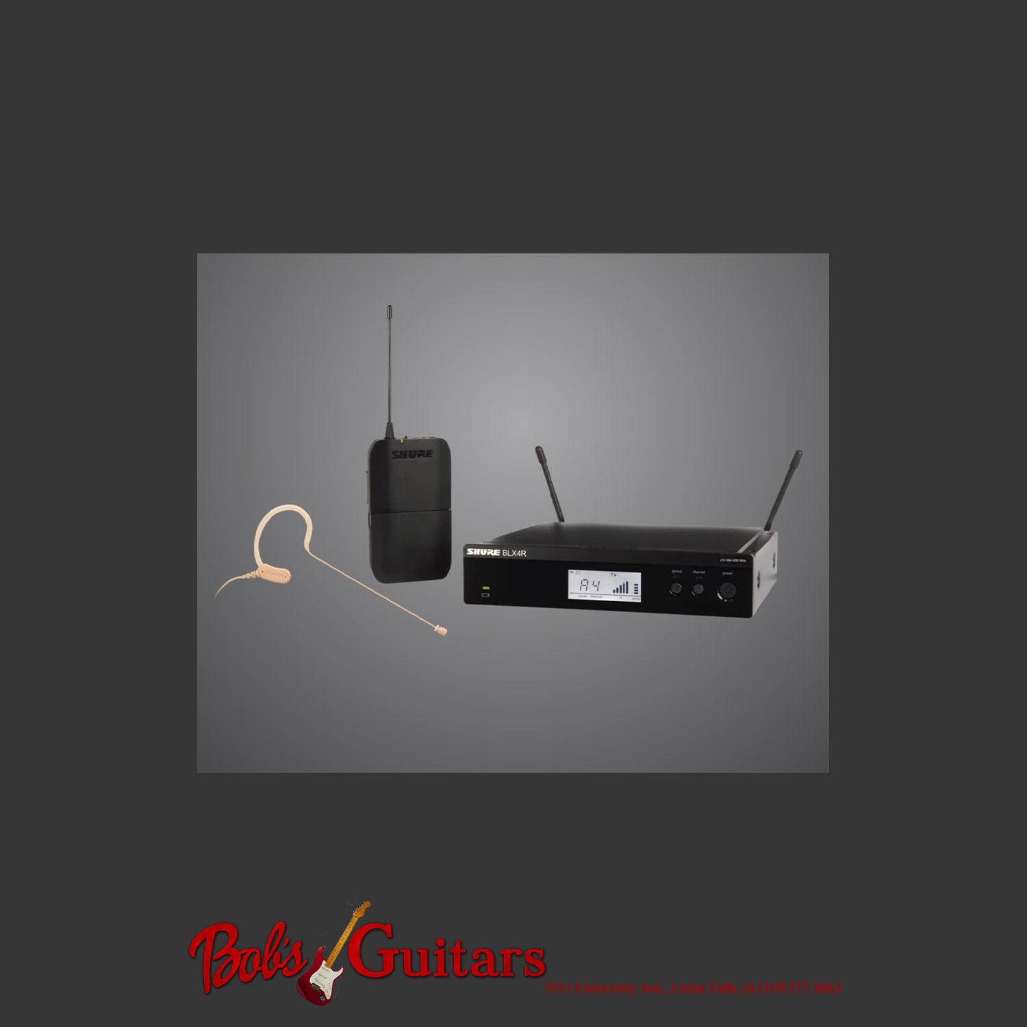 Shure BLX14R/MX53 Wireless Rack-Mount Presenter System w/MX153 Earset ...