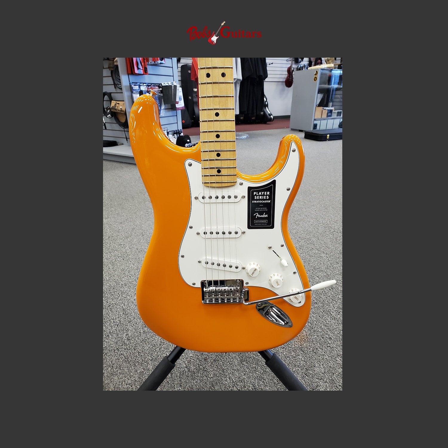 Fender Player Stratocaster®, Capri Orange, SN: MX22259155 | Bob's ...
