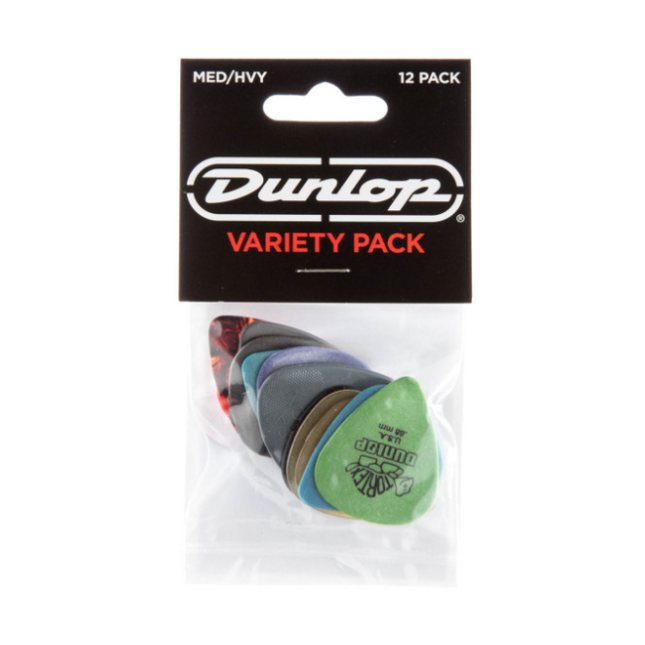 Dunlop Guitar Picks Variety Pack, MD/HV, 12pk | Bob's Guitars ~ 40 ...